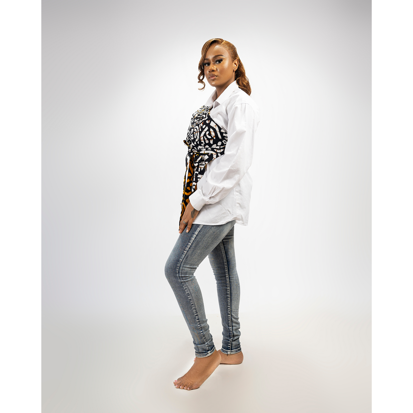 Adola African print Reversible Pinafore Jacket dress for women – Oriirewa